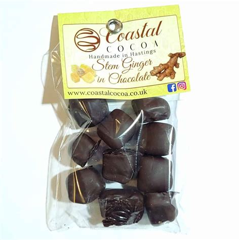 Stem Ginger In Dark Chocolate Coastal Cocoa