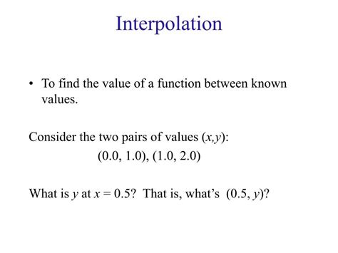 Ppt Interpolation Methods Powerpoint Presentation Free Download Id