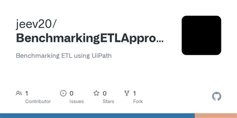 Github Jeev20benchmarkingetlapproachesinuipath Benchmarking Etl Using Uipath