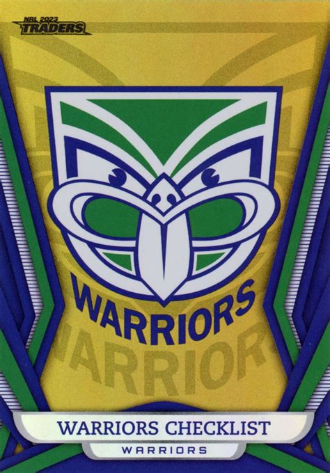 2023 Nrl Traders Gold Pearl Specials Gs141 Checklist Warriors Gold