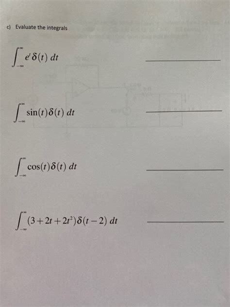 Solved Evaluate The Singularity Functions A Describe The