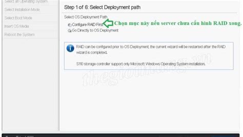 Cài đặt Raid và Windows cho Server Dell PowerEdge