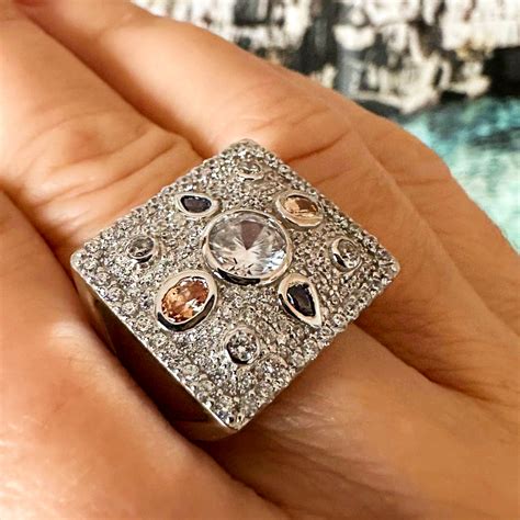 Antique Pillow Ring 925 Sterling Silver Worldwide Shipping