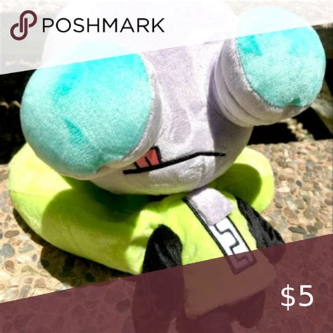Invader Zim Inspired Gir Plush Doll With Removable Hoodie Plush Dolls
