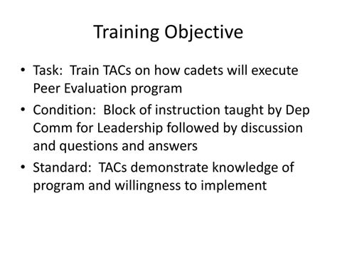 Peer Evaluation Training Ppt Download