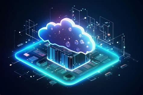 Premium Photo Secure Cloud Computing With Data Encryption