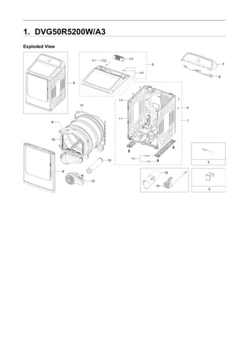 Samsung Dvg50r5200wa3 00 Dryer Partswarehouse