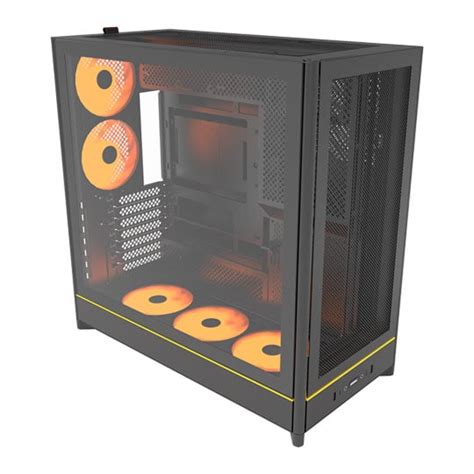 Montech Hs01 Pro Black Reversible Mid Tower Pc Case Ln155651 Hs01 Pro