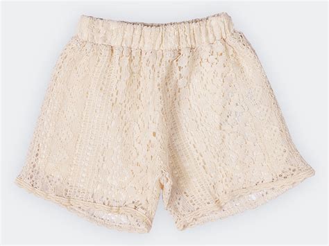 مشخصاتقیمت و خریدتونیک، شلوارک گیپور و هدبند دخترانه رنگ کرم روشن پاپو