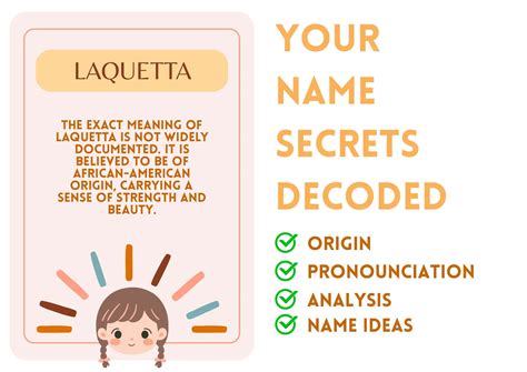 Laquetta Girl Name Meaning And Pronunciation