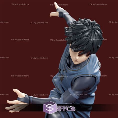 Yoichi Isagi Action Pose 3d Printing Figurine Blue Lock Stl Files Specialstl