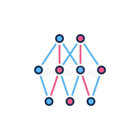 Ai Neural Network Vector Concept Creative Colored Icon Stock Illustration Illustration Of