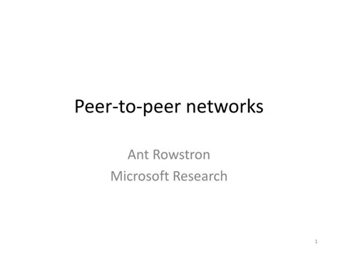 ppt peer to peer networks powerpoint presentation free download id