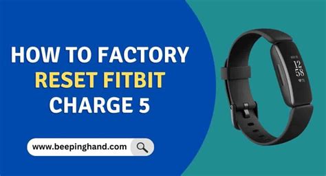 How To Factory Reset Fitbit Charge 5 Easy Steps
