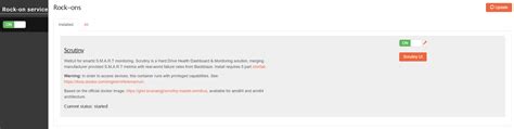 Scrutiny Rock On — Rockstor Documentation