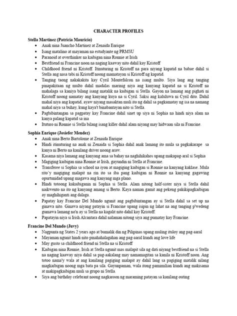 Characters Plot Script Pdf