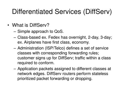 Ppt Quality Of Service Differentiation Powerpoint Presentation Free
