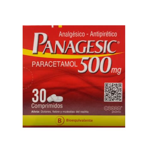 Panagesic 500mg X 30 Comprimidos Chemofarma Ecofarmacias