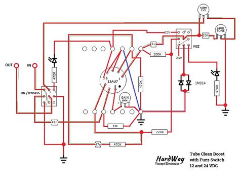12au7 Clean Boost Esquemas Eletrônicos Pedais De Guitarra Guitarra
