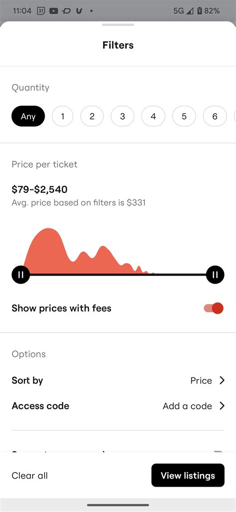 How Do I Sort And Filter Listings SeatGeek