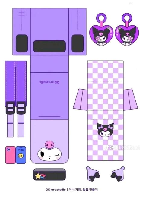 рюкзак куроми Mochilas De Hello Kitty Casitas Para Armar Manualidades Sencillas Divertidas