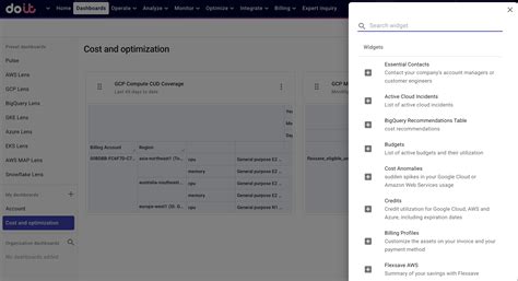 Dashboard Widgets Doit Help Center