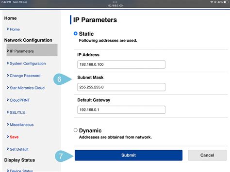 Star MC Print How To Set The IP Address As Static Foodics Help Center