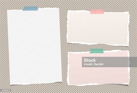 종이 스트립 제곱 갈색 배경에 스티커 테이프와 붙어 메시지에 대 한 노트북 시트를 찢 어 0명에 대한 스톡 벡터 아트 및 기타 이미지 0명 갈색 건강관리와 의술
