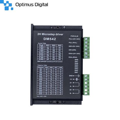 Dm542 Stepper Motor Driver Optimus Digital