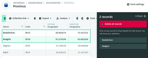 Specifying A Key Field Activityinfo Information Management Software For Mande Reporting And