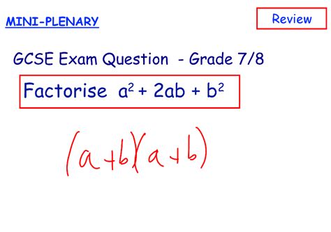 FREE Factorise Quadratics A 1 Teaching Resources