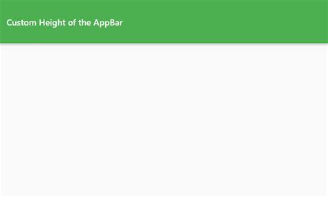 Flutter Set The Height Of The Appbar Geeksforgeeks