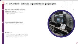 Software Implementation Project Plan Powerpoint Presentation Slides PPT PowerPoint