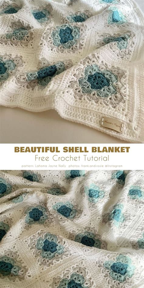 Beautiful Shells Blanket Free Crochet Pattern