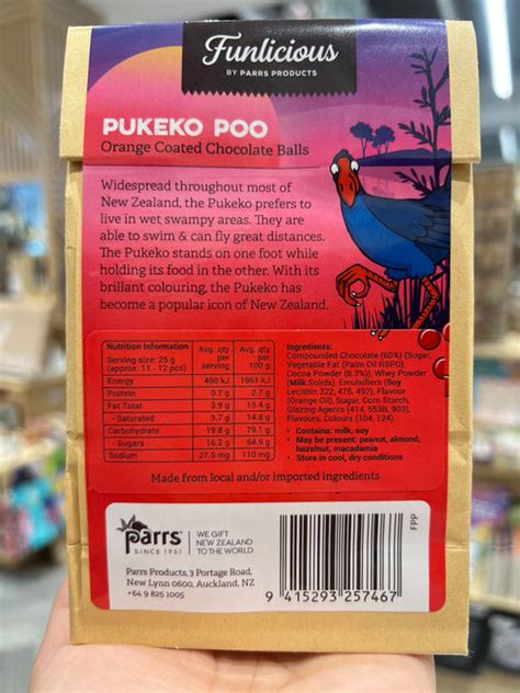 Sweets Pukeko Poo Candy Coated Red Chocolate Buttons Gecko In The Village