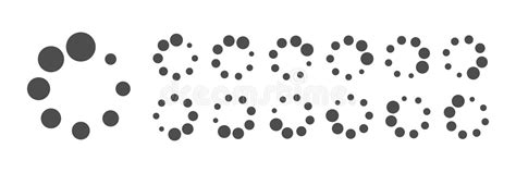 Circular Loading Buffering Icons Vector Set Stock Vector Illustration