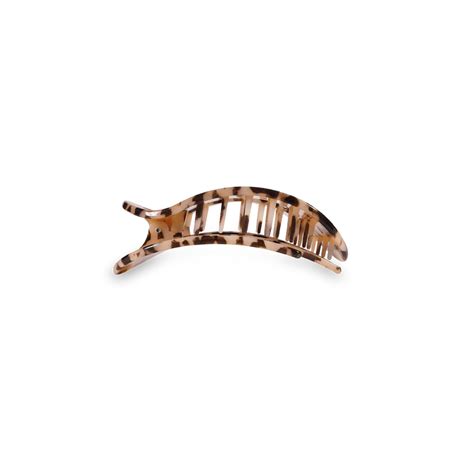 Teleties Flat Round Hair Clip Blonde Tortoise Palm Place