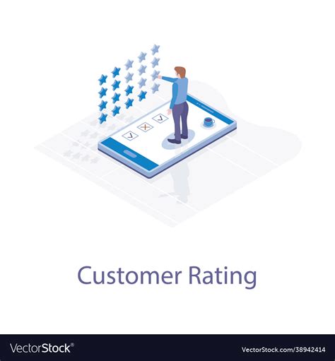 Customer Rating Royalty Free Vector Image VectorStock