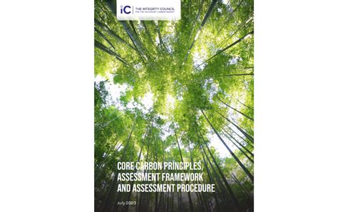 Icvcm Published Its Full Core Carbon Principles Assessment Framework Hk Green Finance Association