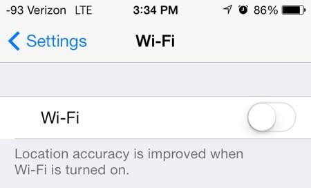 How To Turn Off Wi Fi In IOS 7 Solve Your Tech