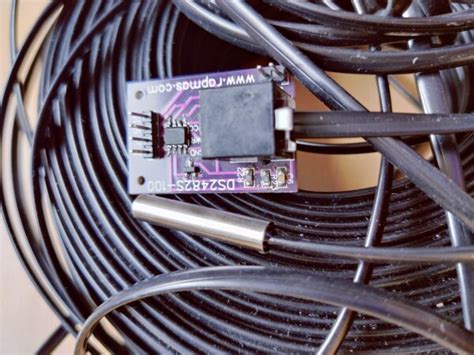 Ds2482s 100 I2c To 1 Wire Bridge With Ds18b20 On 80meter260ft Cable Rapmas