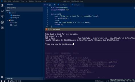 Ubuntu上vscode编译ccreate Tasksjson File From Template Csdn博客