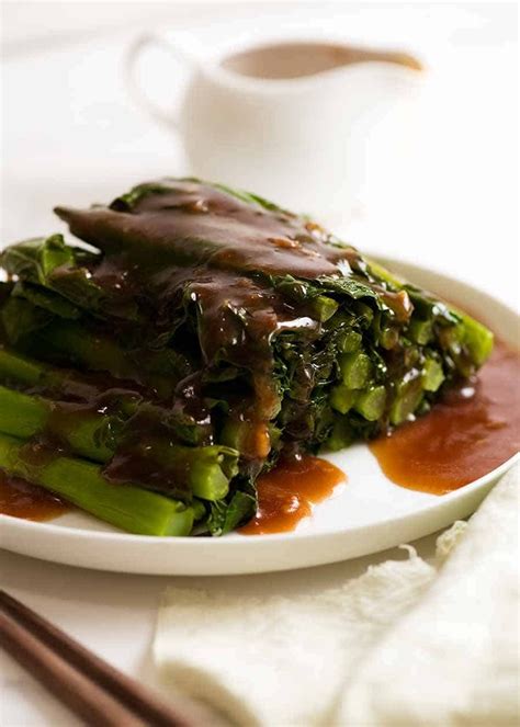 Chinese Broccoli With Oyster Sauce Gai Lan Recipetin Eats