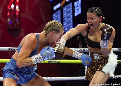 Boxing Results Mikaela Mayer Outworks Sandy Ryan