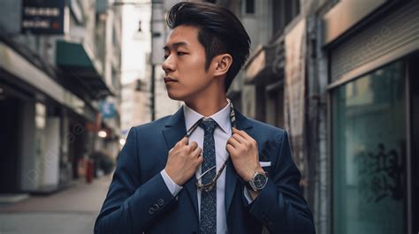 넥타이 조정 정장에 젊은 남자 양복을 입은 남자가 넥타이를 조정하다 고화질 사진 사진 드레스 셔츠 배경 일러스트 및 사진 무료 다운로드 Pngtree