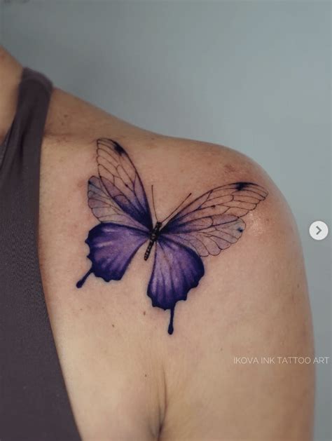 41 Perfect Purple Butterfly Tattoos Ideas To Add Color