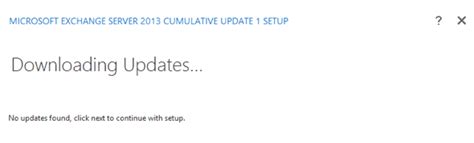 Installing Cumulative Updates And Service Packs For Exchange