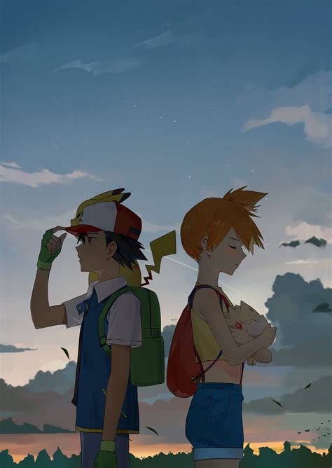 Pikachu Ash Ketchum Misty And Togepi Pokemon And More Drawn By Zzz Zhi He Danbooru