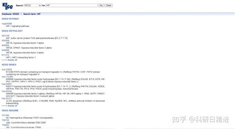 查找感兴趣的通路图（二）：kegg数据库 知乎