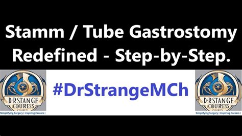 Stamm Tube Gastrostomy Org Tg Fj Series Part 1 3 See Video Description For Details